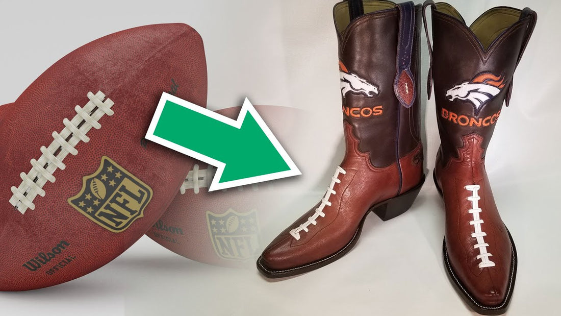 Using Football Leather to make Cowboy Boots – Jeremiah Craig