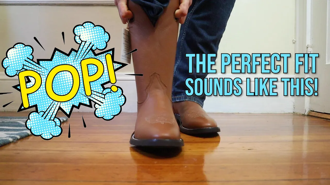 How Cowboy Boots Should Fit and the Secret "Pop" Sound Tip! – Jeremiah ...
